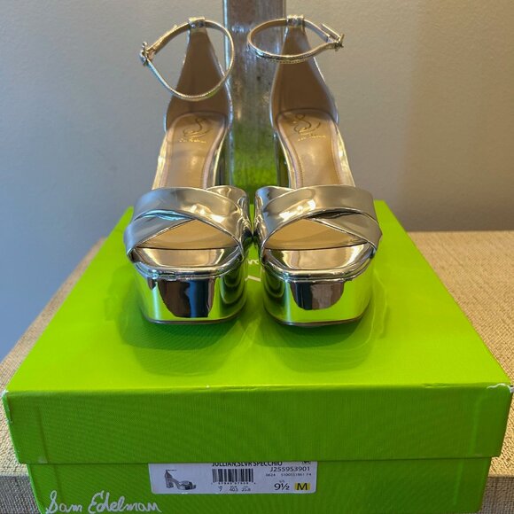 Sam Edelman | Shoes | Sam Edelman Jullian Silver Specchio Nib | Poshmark